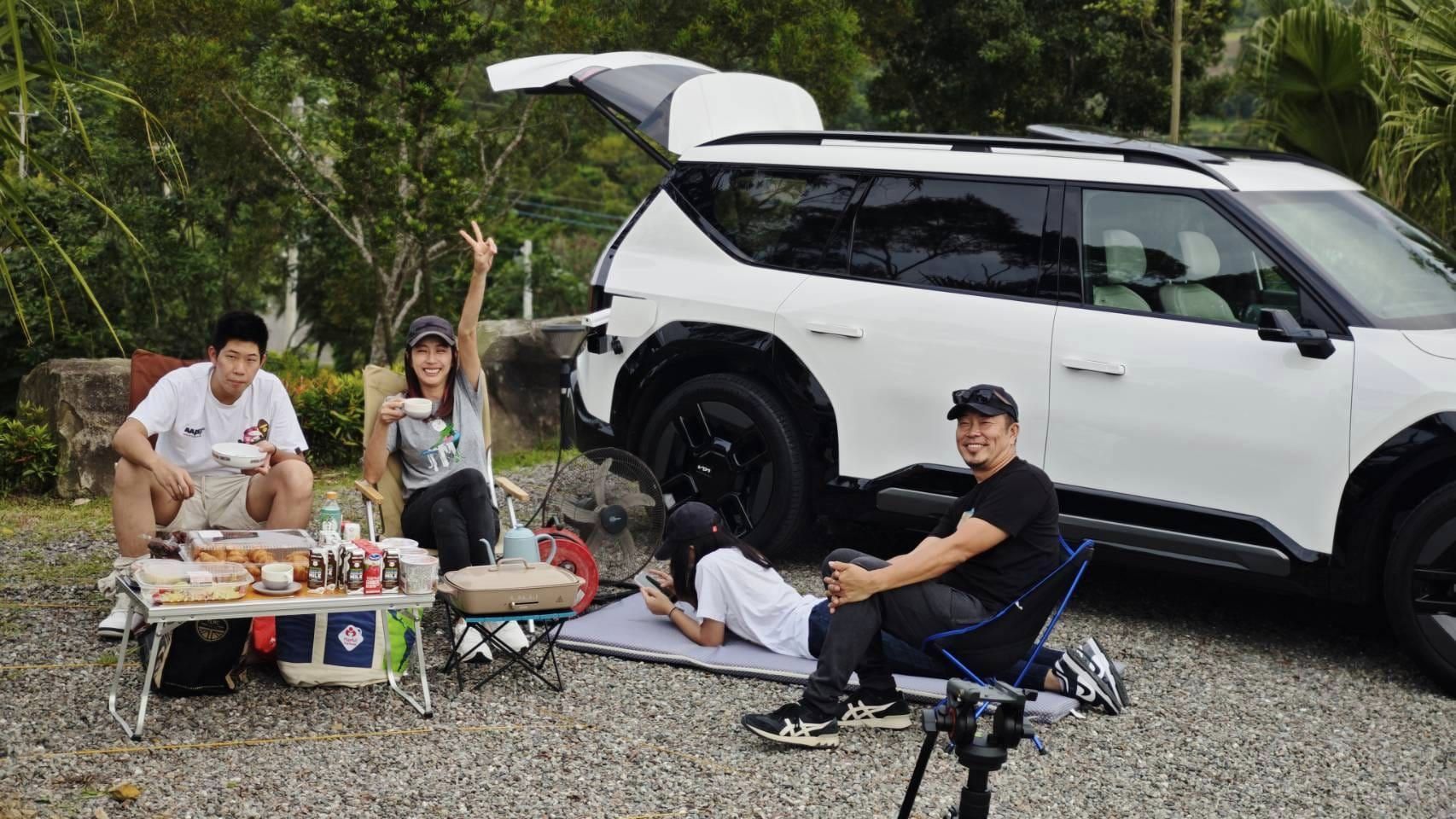 上次全家開Kia EV9去露營，更深刻感｜SiCAR 愛車酷